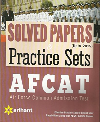 Afcat (Air Force Common Admission Test) Solved Papers & Practice Sets ...