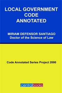 Local Government Code Annotated by Miriam Defensor Santiago | Goodreads