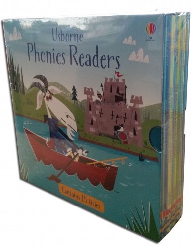 Usborne Phonics Young Readers 15 Picture Books Box Set Collection Pack ...