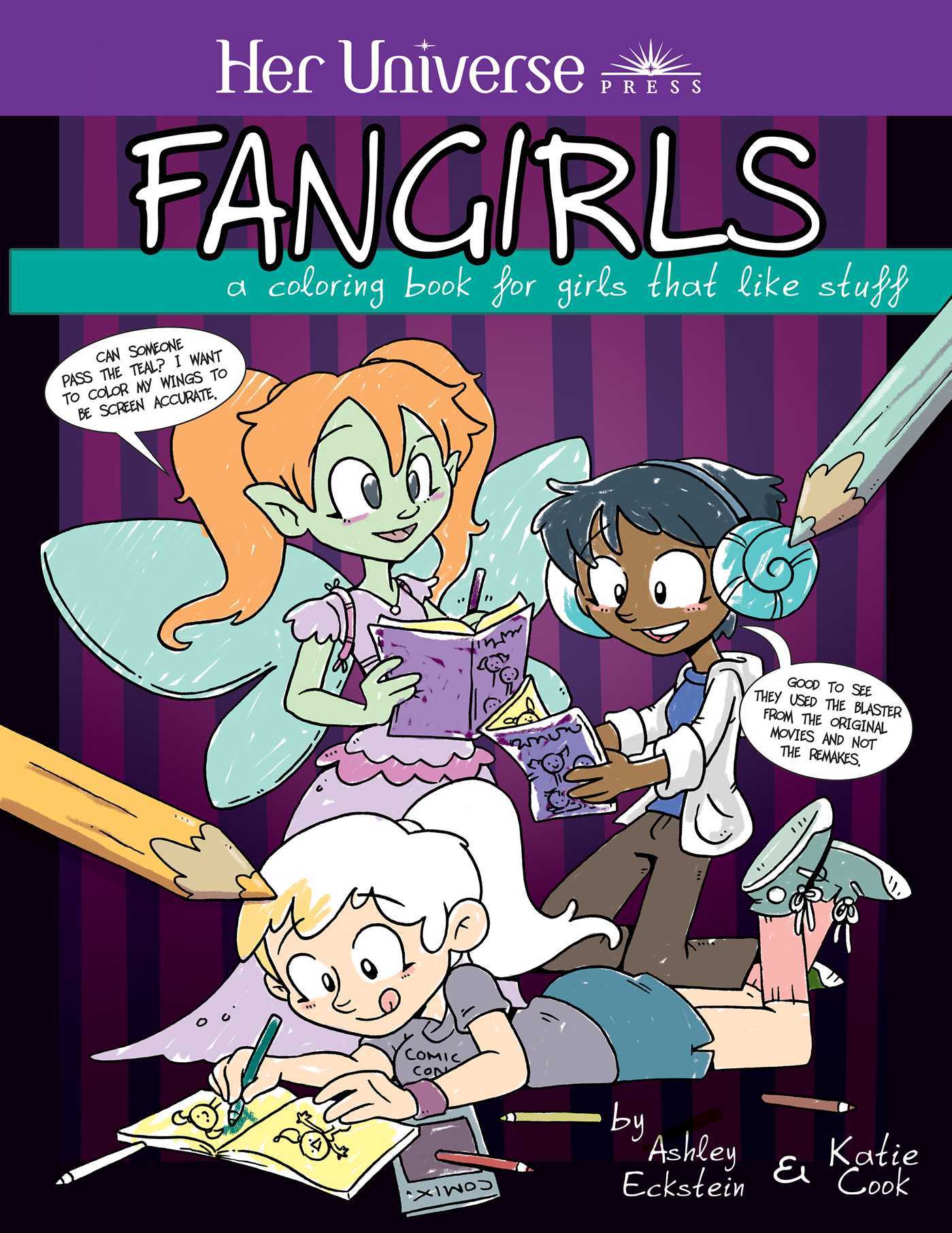 Fangirls: A Coloring Book for Girls That Like Stuff by Katie Cook ...