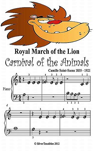 Royal March of the Lion Beginner Tots Piano Sheet Music by Camille ...