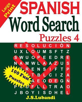 Large Print SPANISH Word Search Puzzles 4 (Sopa de Letras en Español ...