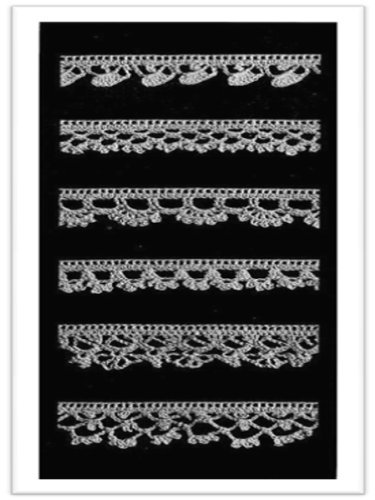 #1746 CROCHETED EDGINGS VINTAGE CROCHET PATTERN by Princess of Patterns ...