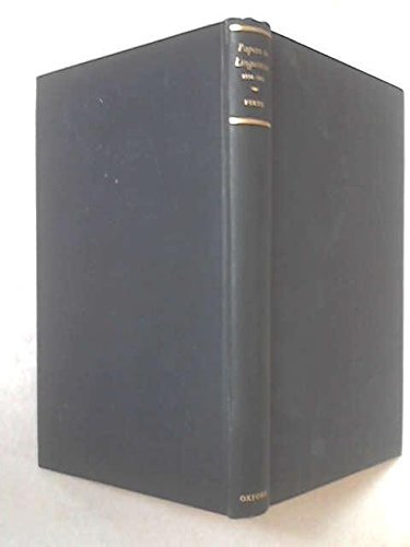 Papers in Linguistics 1934-1951 by J.R. Firth | Goodreads