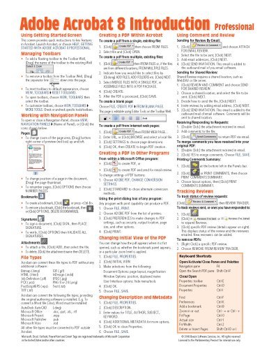 Adobe Acrobat 8 Quick Reference Guide by Beezix Inc. | Goodreads