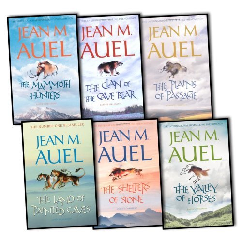 Jean M Auel 6 Books Earths Children Collection Pack Set (The Valley of ...