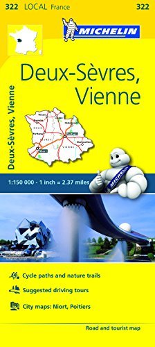 Michelin FRANCE: Deux-Sèvres, Vienne Map 322 (Maps/Local by Michelin | Goodreads