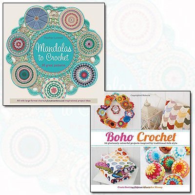 Mandalas to Crochet and Boho Crochet 2 Books Bundle Collection - 30 ...