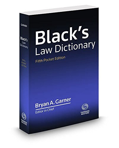 Black’s Law Dictionary, Pocket, 5th Edition by Bryan A. Garner | Goodreads