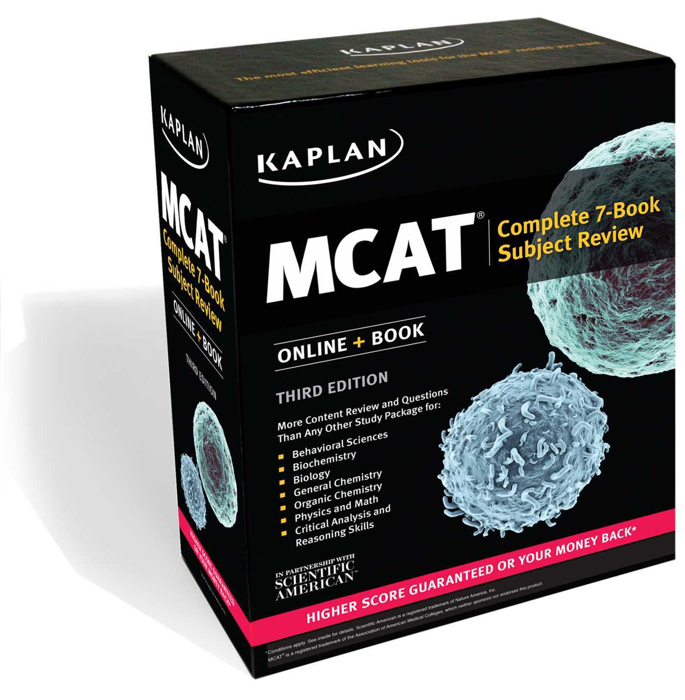 MCAT Complete 7-Book Subject Review: Online + Book by Kaplan Test Prep ...