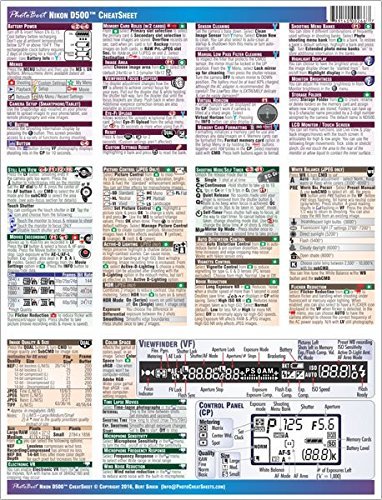 Nikon D500 Digital Camera CheatSheet by Bert Sirkin | Goodreads