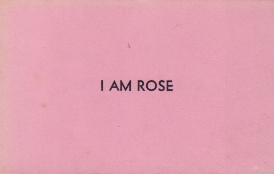 I Am Rose by Aram Saroyan | Goodreads