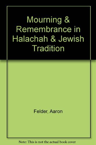 Mourning & Remembrance in Halachah & Jewish Tradition by Aaron Felder ...