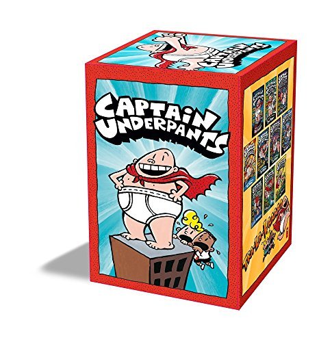 Captain Underpants 10 Books Collection Pack Box Set by Dav Pilkey ...