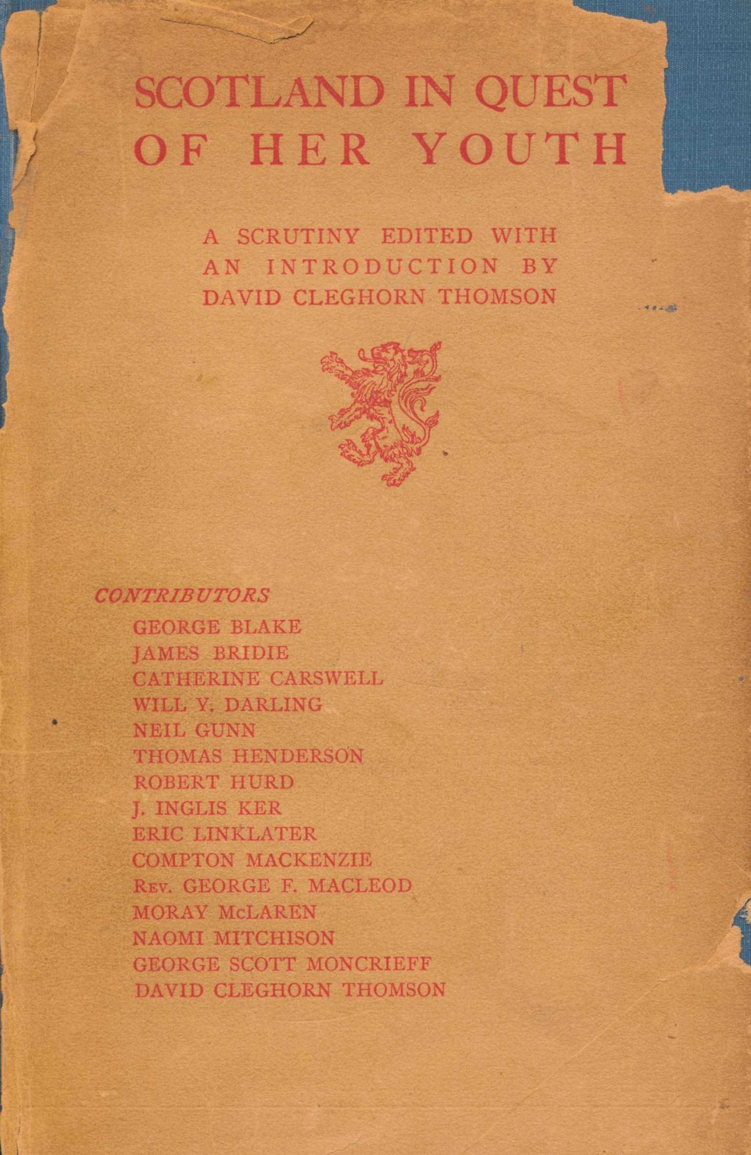 Scotland in Quest of Her Youth by David Cleghorn Thomson | Goodreads