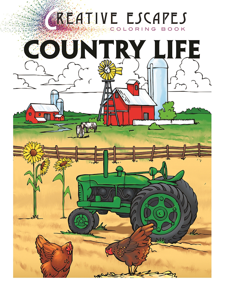 Creative Escapes Coloring Book: Country Life by Racehorse Publishing ...