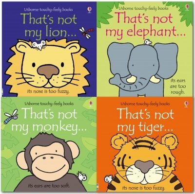 Usborne Thats Not My Animals Collection 4 Books Set Panda, Monkey ...