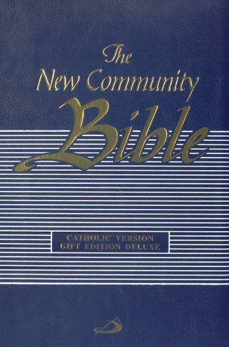 New Community Bible: Edition Deluxe with Zipper, Blue by Catholic ...