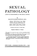 Sexual Pathology: A Study of Derangements of the Sexual Instinct by ...