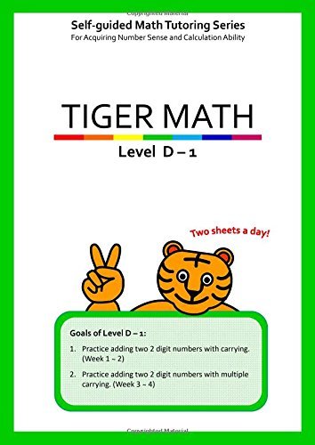 Tiger Math Level D - 1 for Grade 3 by Michelle Y. You | Goodreads