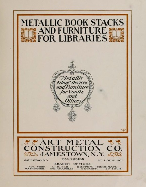 Metallic Book Stacks and Furniture for Libraries: Metallic Filing ...