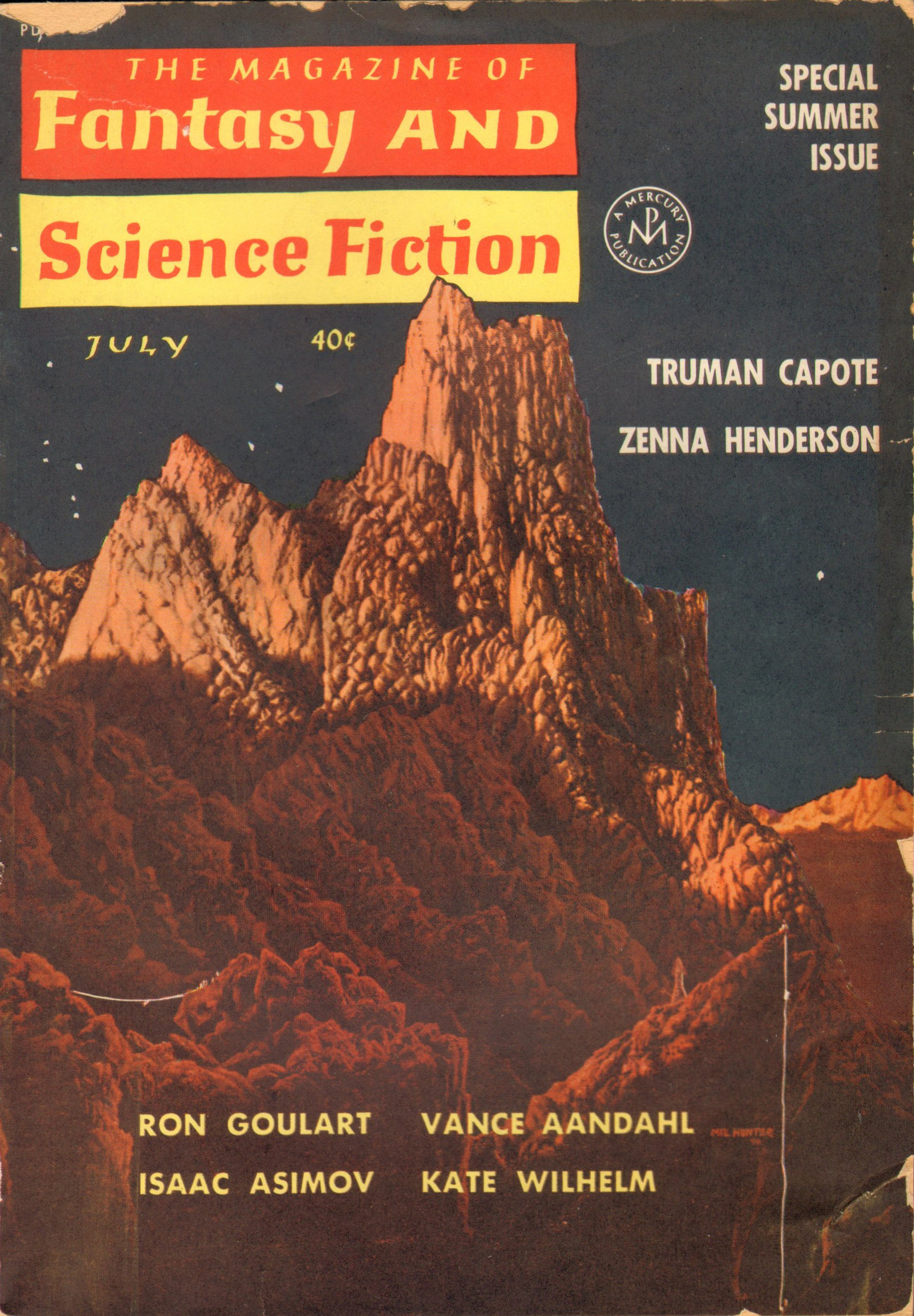 The Magazine of Fantasy and Science Fiction, July 1962 by Avram ...