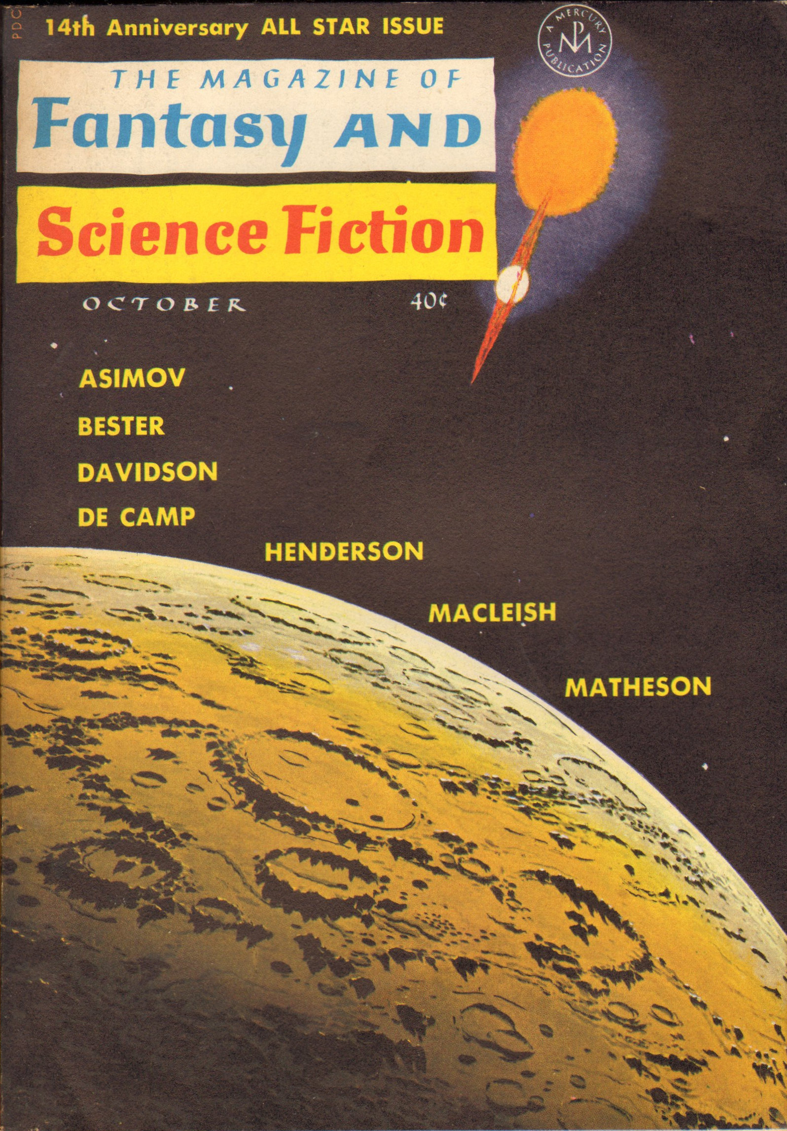 The Magazine of Fantasy and Science Fiction, October 1963 by Avram ...