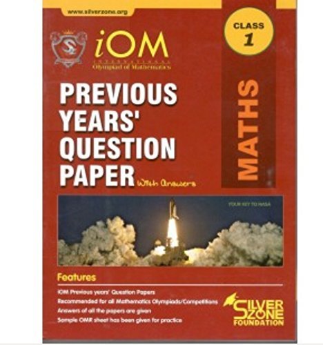 PREVIOUS YEARS' QUESTION PAPER MATHS CLASS 1, NA by Silverzone | Goodreads