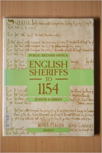 English Sheriffs to 1154 by Judith A. Green | Goodreads