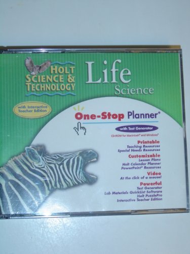 One Stop Planner ~ Holt Science and Technology Life Science by Holt ...