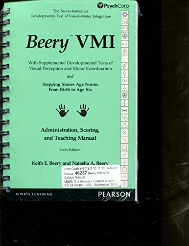 Beery VMI Administration, Scoring, and Teaching Manual 6e PsychCorp by Keith Beery | Goodreads