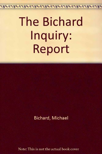 Bichard Inquiry Report by Michael Bichard | Goodreads