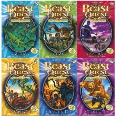 Beast Quest : The Golden Armour Series 2 Set (6 books)Zepha the Monster ...