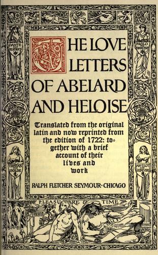 The Love Letters of Abelard and Heloise by Pierre Abélard | Goodreads