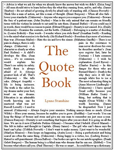 The Quote Book by Lynne Stanshine | Goodreads