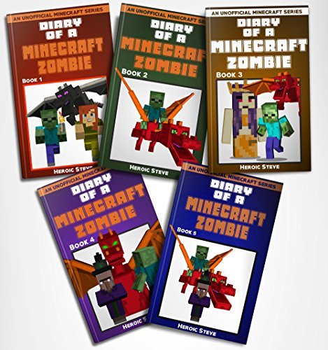 Diary of a Minecraft Zombie Complete Series Books 1 - 5 by Heroic Steve ...
