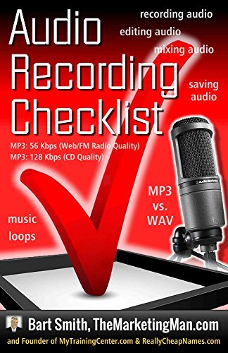 Audio Recording Checklist by Bart Q. Smith | Goodreads