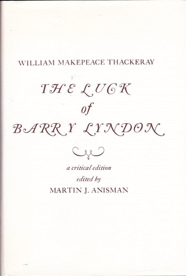 The luck of Barry Lyndon by William Makepeace Thackeray | Goodreads