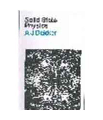 Solid State Physics by Adrianus Jacobus Dekker | Goodreads