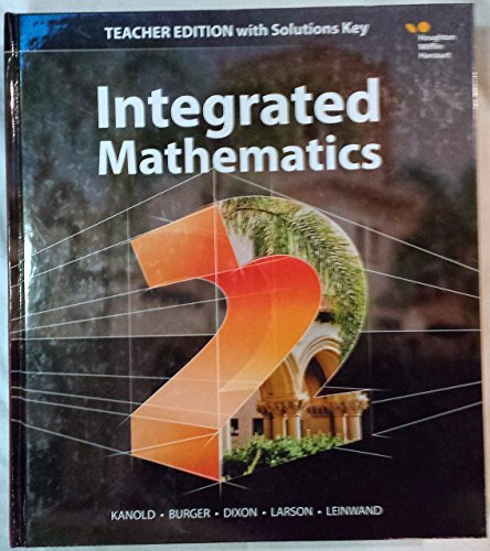 Hmh Integrated Math 2: With Solutions 2015 by Houghton Mifflin Harcourt ...