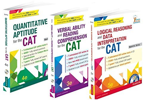 Nishit Sinha's Complete CAT Series Combo of Quantitative Aptitude, Verbal Ability and Reading ...