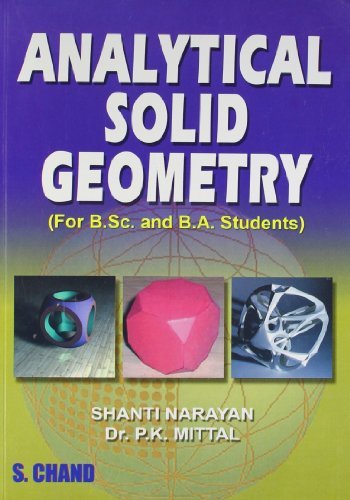 Analytical Solid Geometry [Jun 01, 2007] Mittal, P.K. and Narayan ...