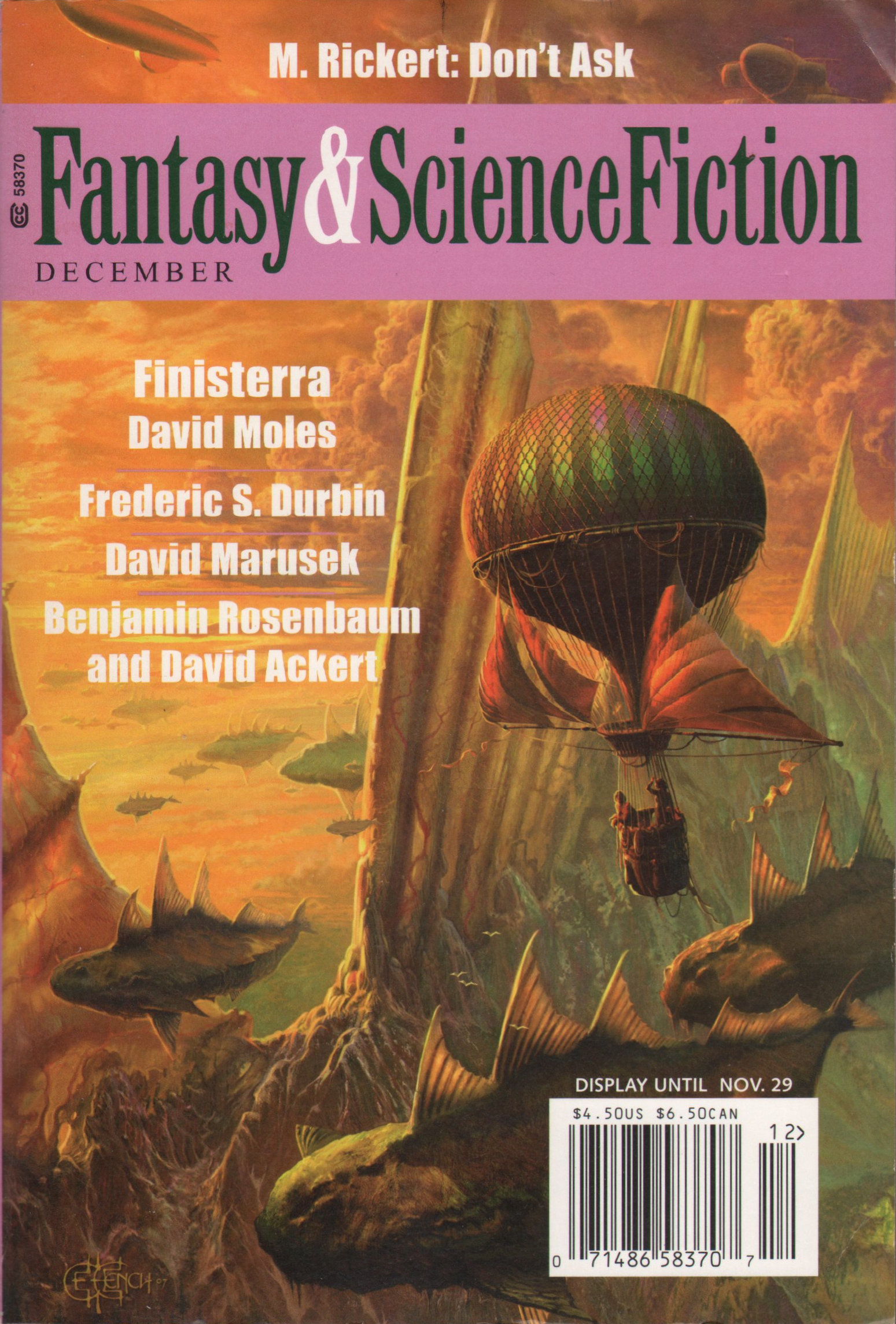 Fantasy & Science Fiction, December 2007 by Gordon van Gelder | Goodreads