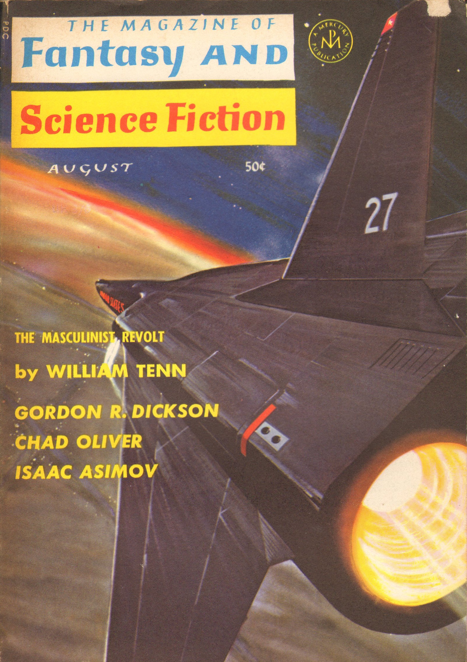 The Magazine of Fantasy and Science Fiction, August 1965 by Joseph W ...