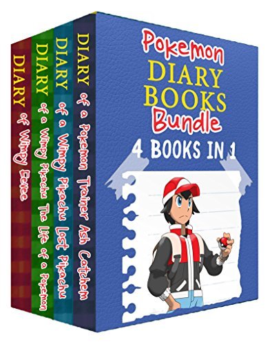 Pokemon Diary Books Bundle: 4 Books in 1: Features Pikachu, Ash, and ...