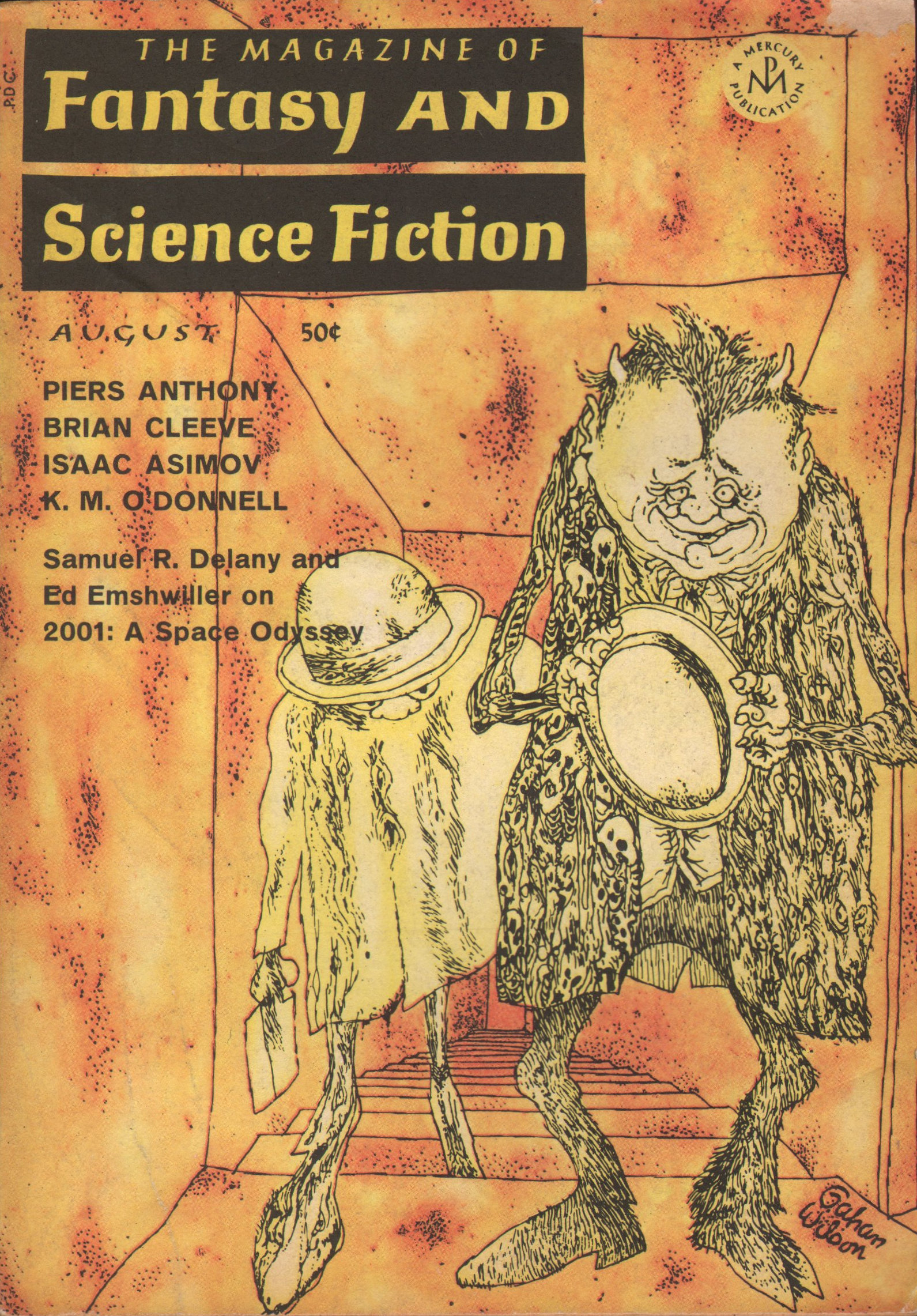 The Magazine of Fantasy and Science Fiction, August 1968 by Dean R ...