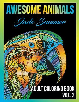 Adult Coloring Books: Awesome Animal Designs and Stress Relieving ...