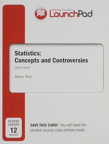 LaunchPad for Moore's Statistics: Concepts and Controversies by David S ...
