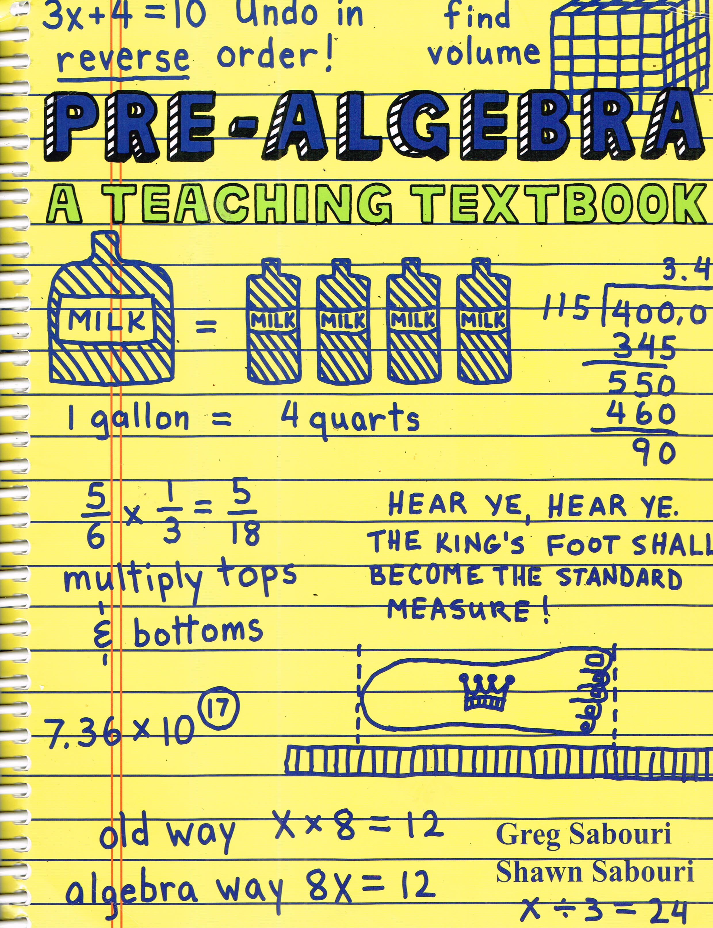 Pre Algebra A Teaching Textbook by Shawn Sabouri | Goodreads