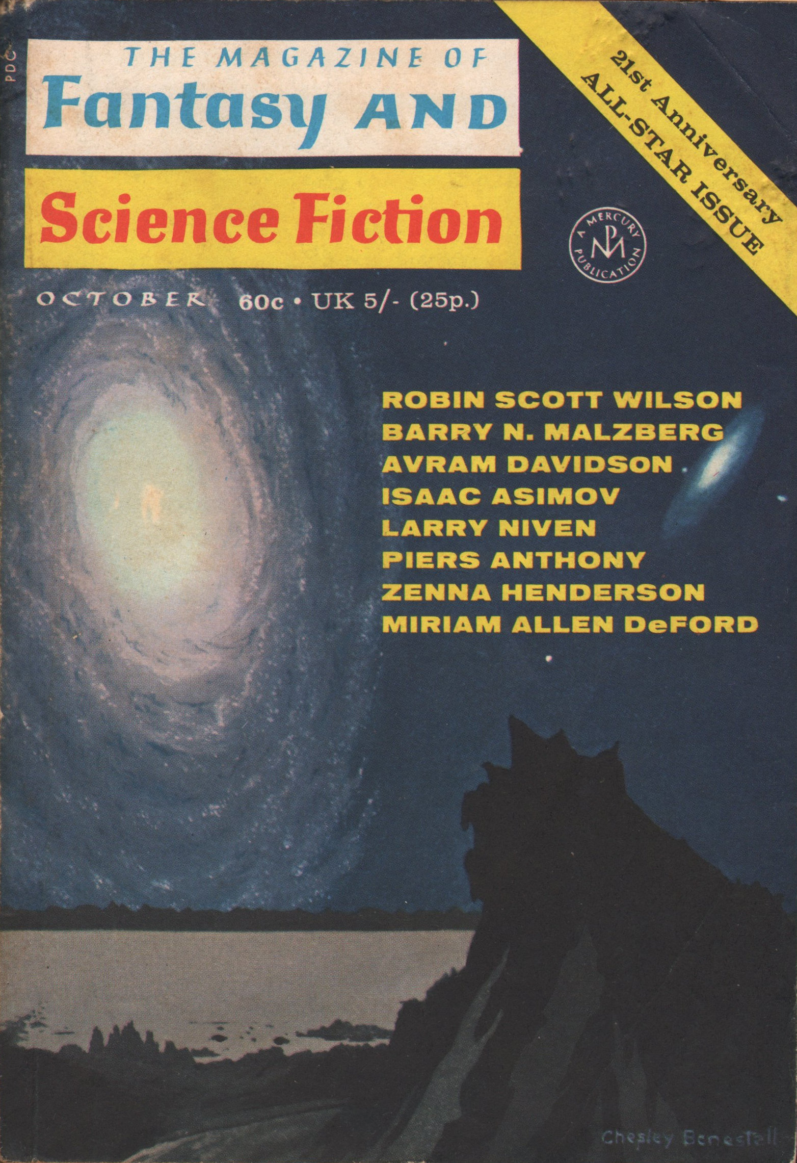 The Magazine of Fantasy And Science Fiction, October 1970 by Edward L ...